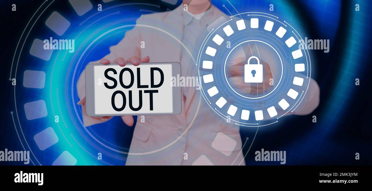 Inspiration showing sign Sold Out. Business showcase Not available ...
