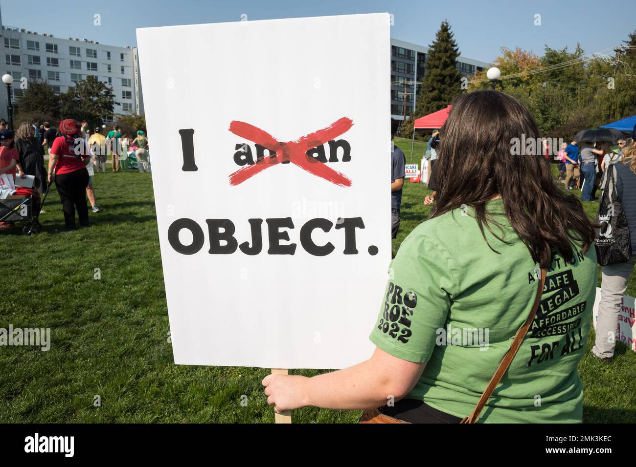 Seattle, USA. 8th Oct, 2022. The Rally to Defend Abortion Rights march ...