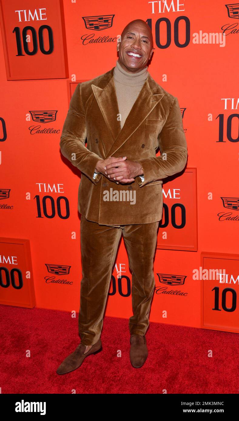 Dwayne Johnson attends the Time 100 Gala, celebrating the 100 most ...