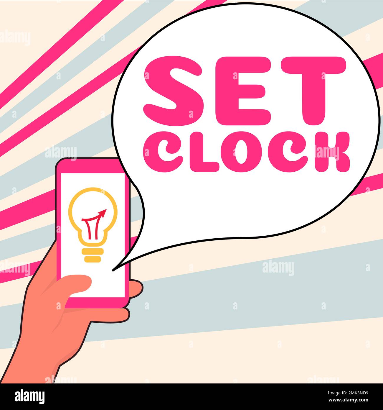 Conceptual display Set Clock. Internet Concept put it to the right time ...