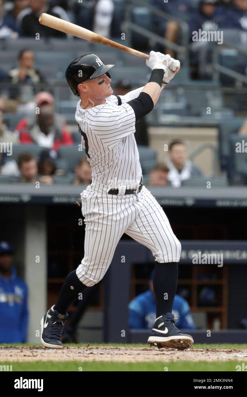 New York Yankees' Clint Frazier hits a solo home run off Kansas City ...