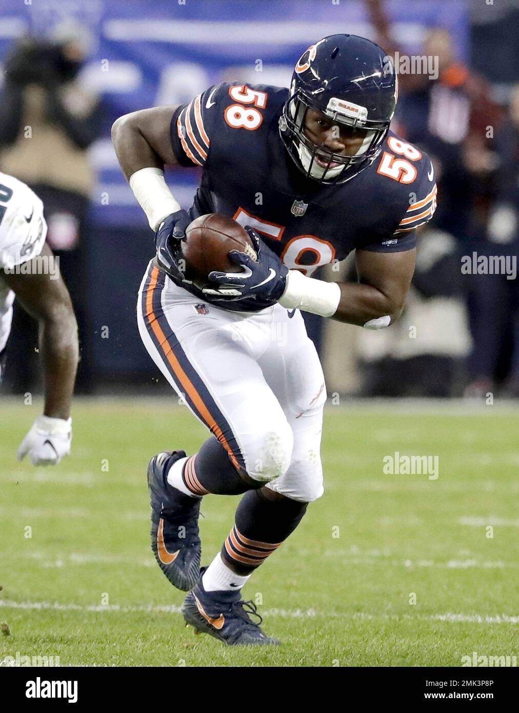 FILE--In this Jan. 6, 2019, file photo, Chicago Bears linebacker Roquan ...