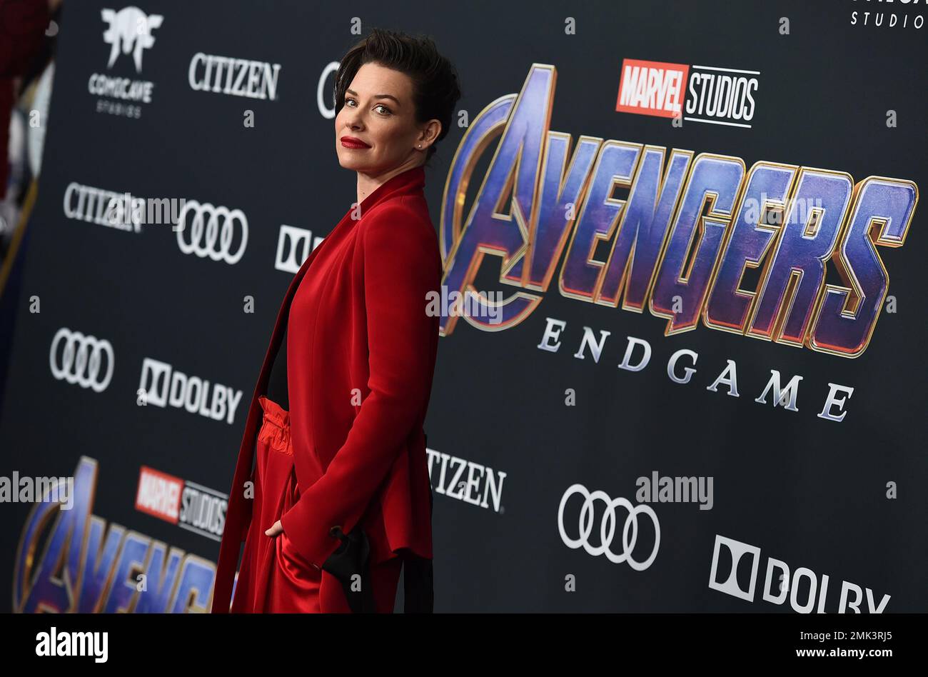 Evangeline Lilly arrives at the premiere of "Avengers: Endgame" at the ...