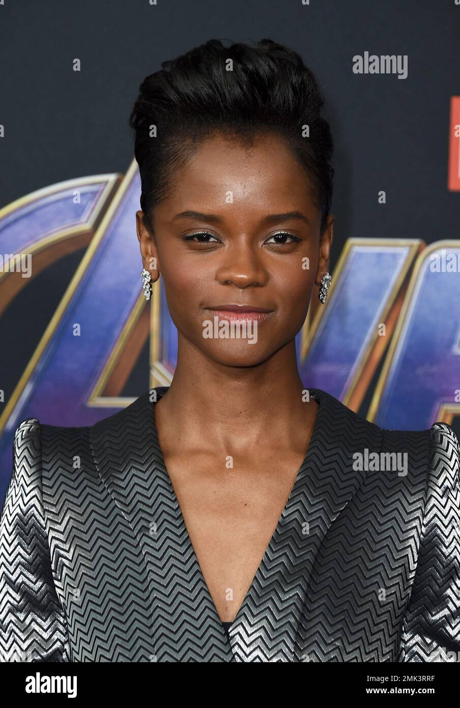 Letitia Wright arrives at the premiere of "Avengers: Endgame" at the ...