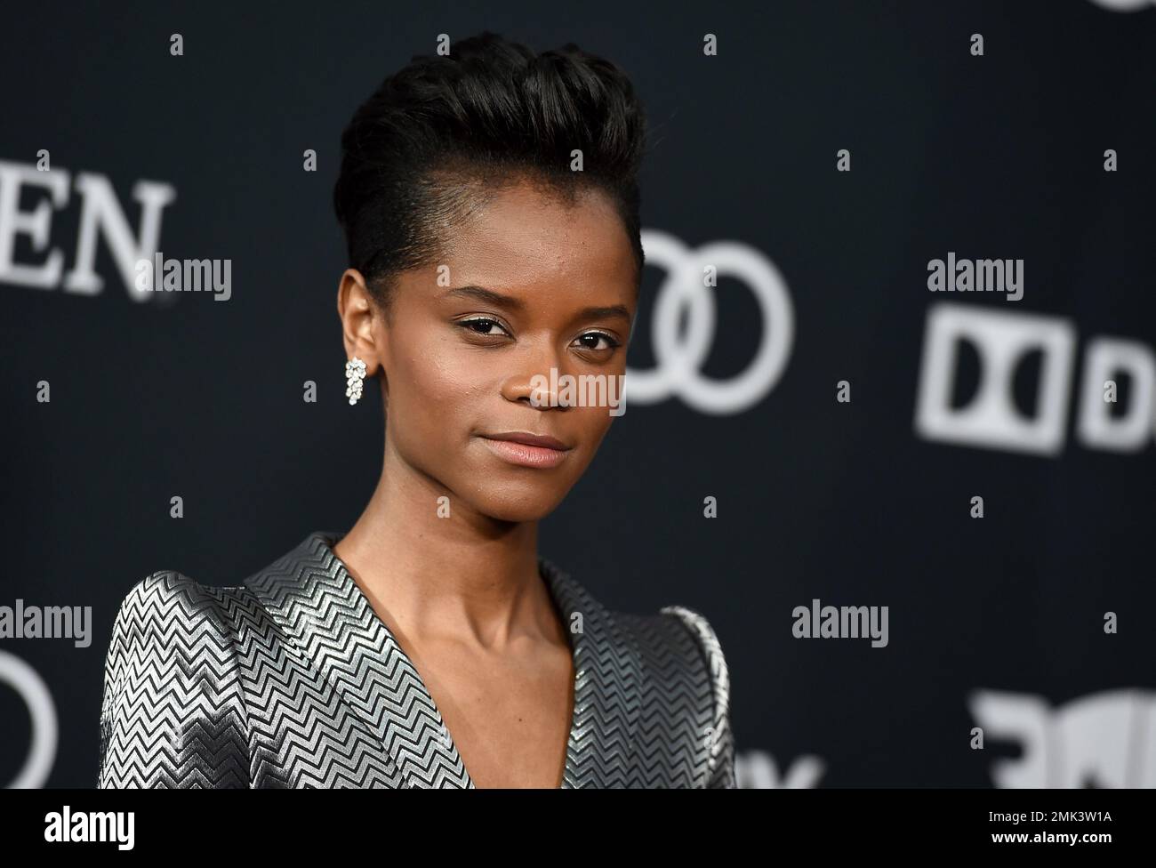 Letitia Wright arrives at the premiere of "Avengers: Endgame" at the ...