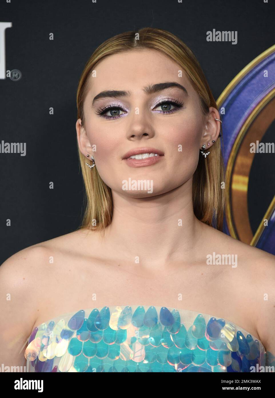 Meg Donnelly arrives at the premiere of "Avengers: Endgame" at the Los ...