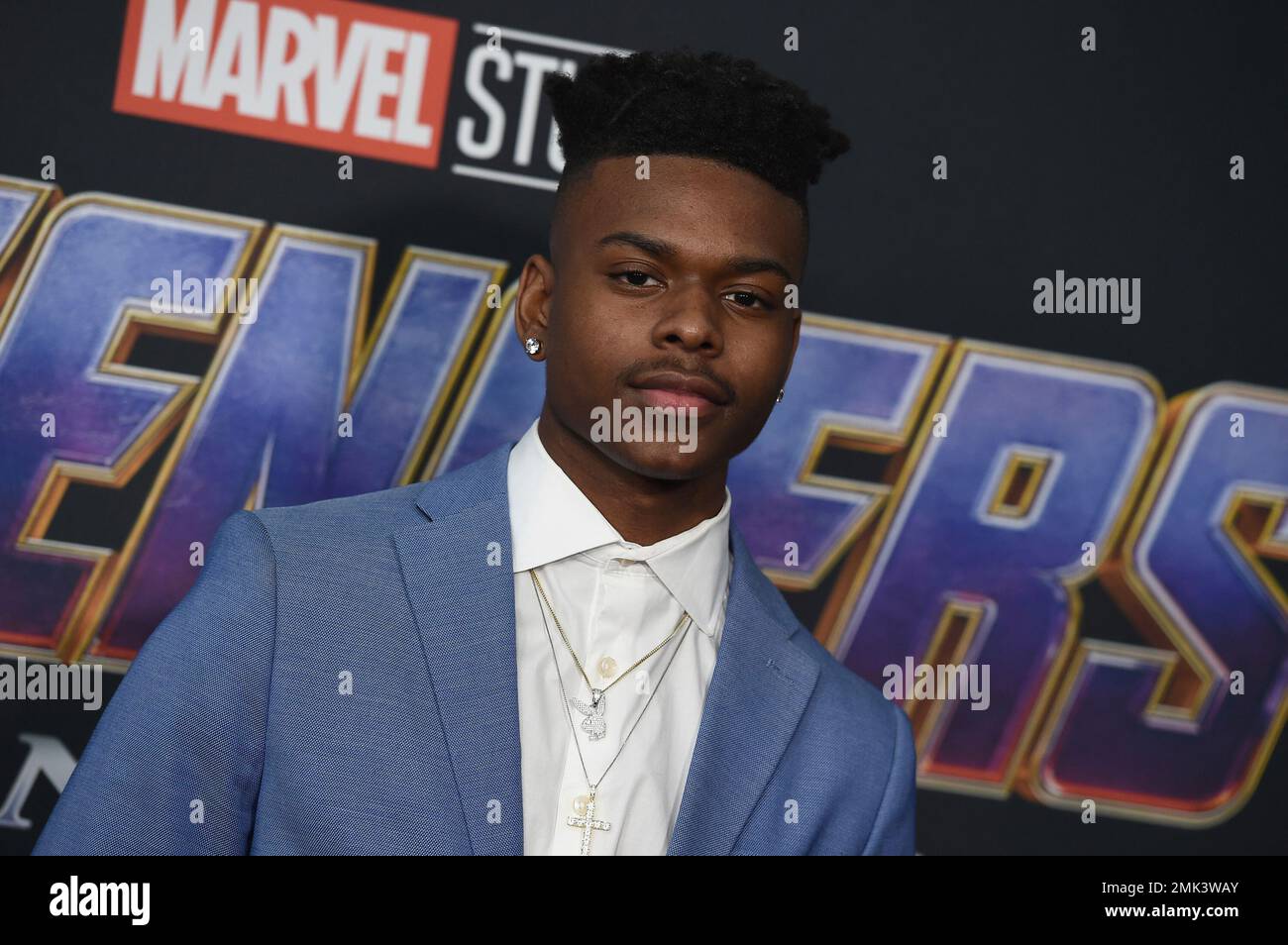 Aubrey Joseph arrives at the premiere of "Avengers: Endgame" at the Los ...