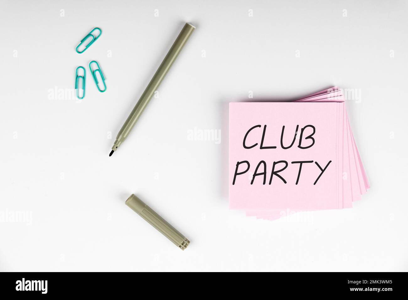 Conceptual caption Club Party. Business idea social gathering in a ...