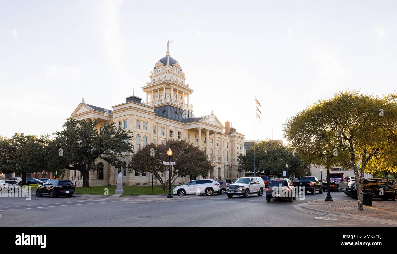 Belton, Texas, USA - October 14, 2022: The Bell County Courthouse Stock ...