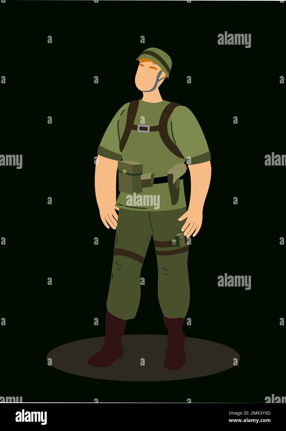 Guard Officer Soldier Military Man, Personnel Army Dressed in ...