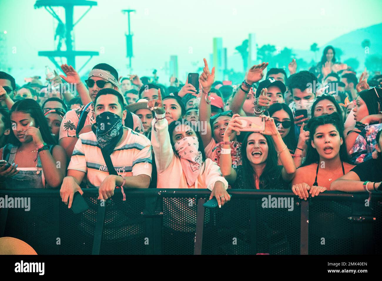 Festival goers attend the Coachella Music & Arts Festival at the Empire ...