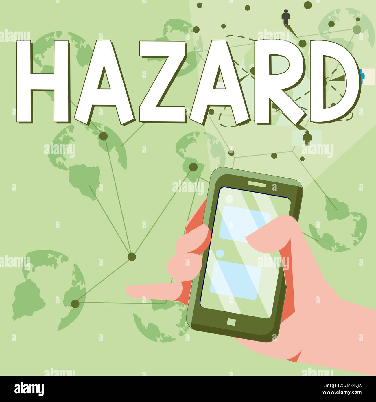 Sign displaying Hazard. Business overview account or statement ... Sign displaying Hazard. Business overview account or statement ...