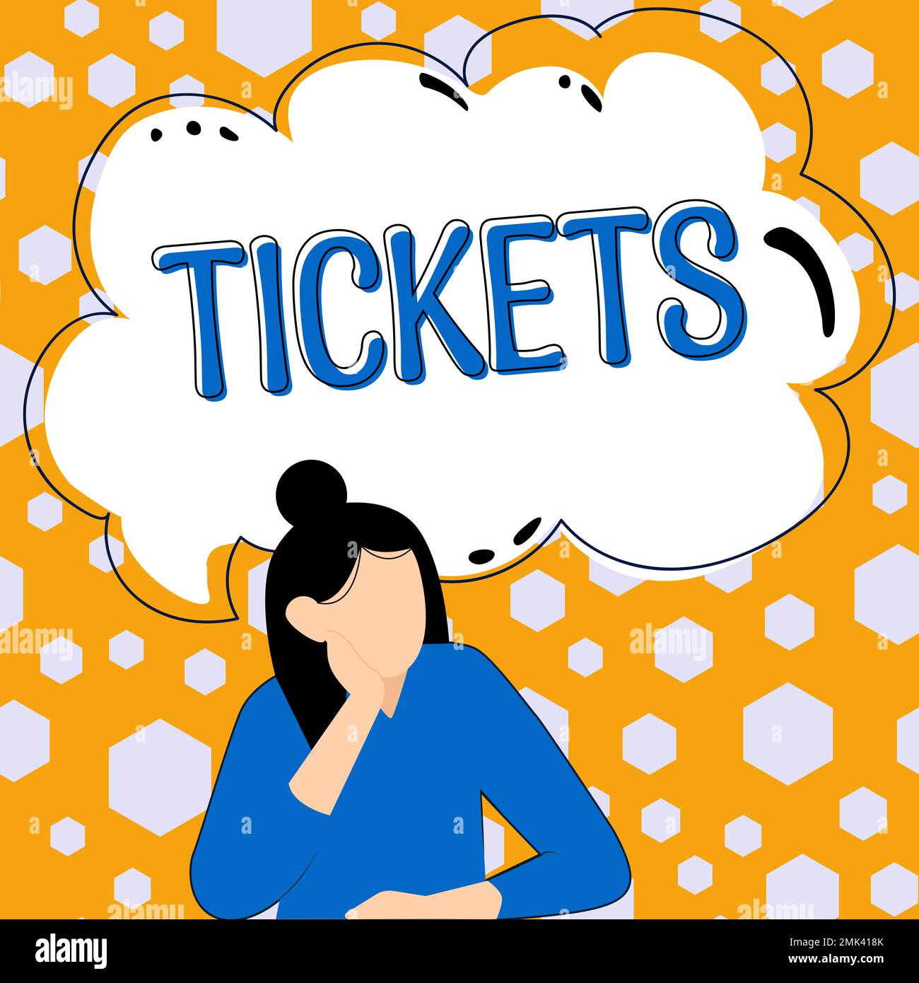 Text caption presenting Tickets. Concept meaning small paper bought to ...