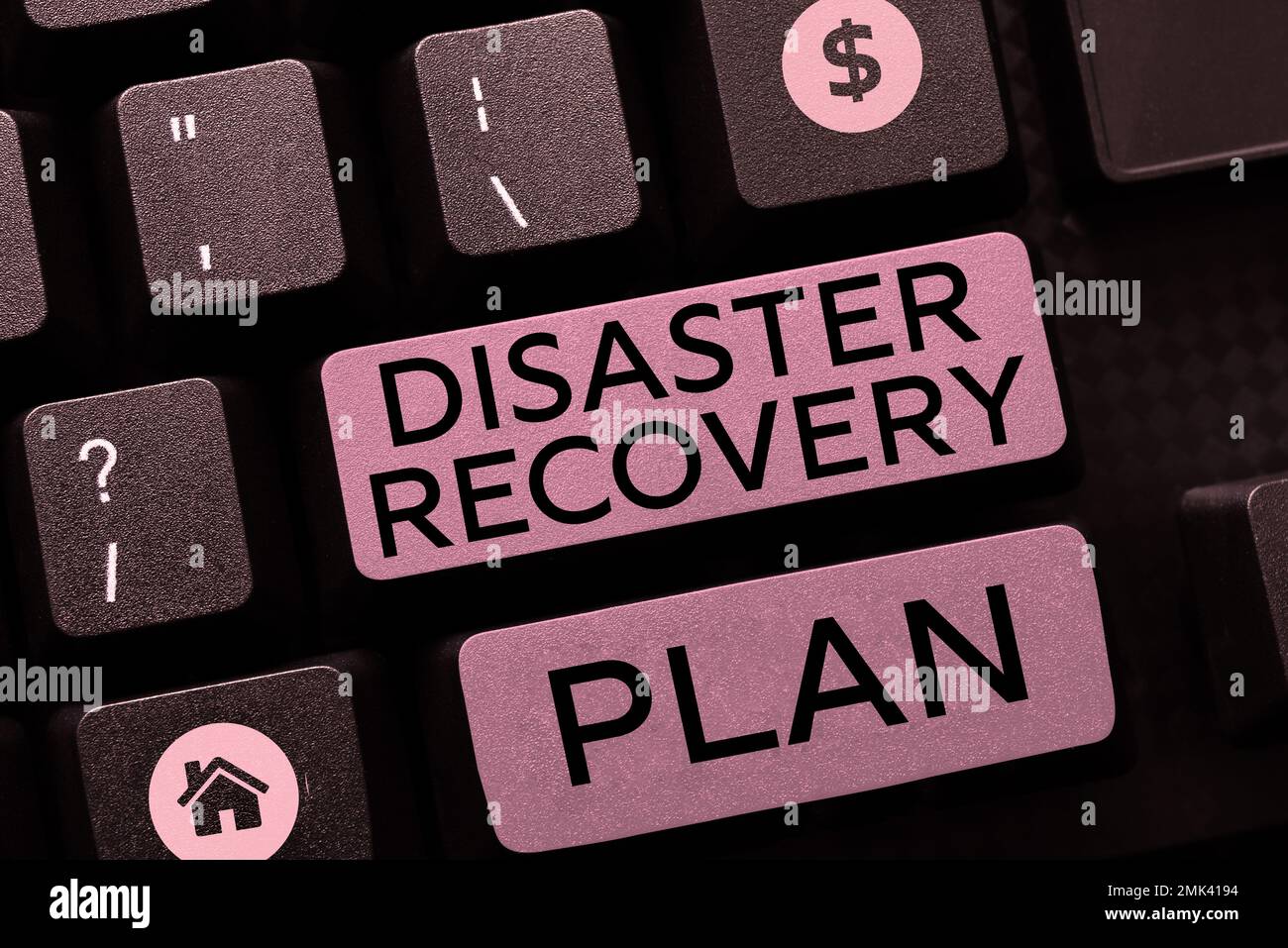 Sign displaying Disaster Recovery Plan. Business idea having backup ...