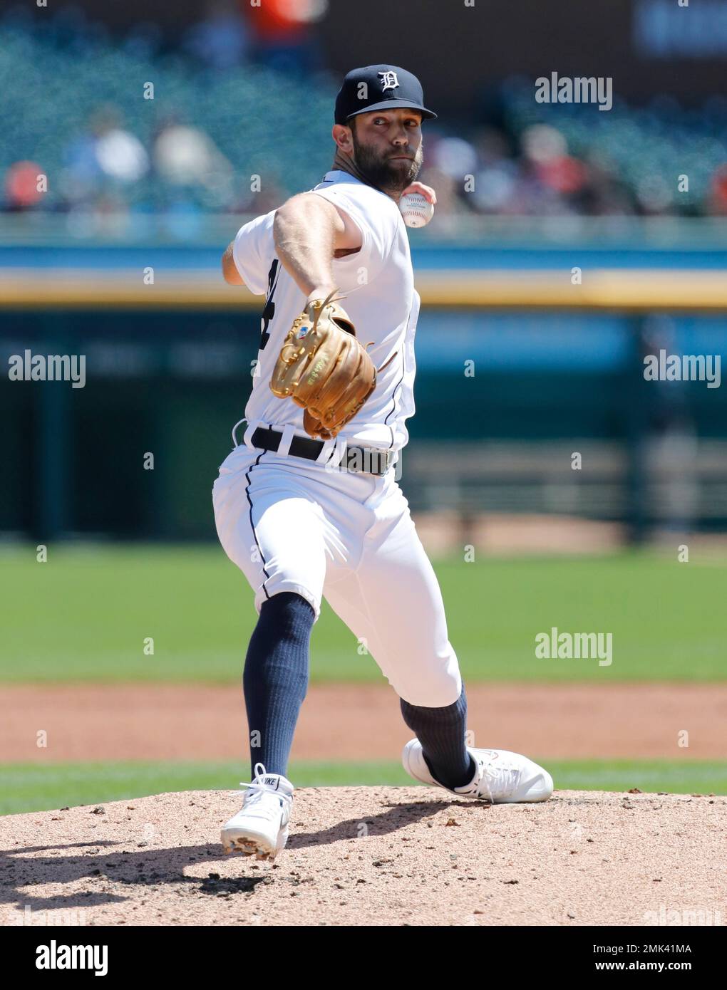 Detroit Tigers starting pitcher Daniel Norris throws during the second ...