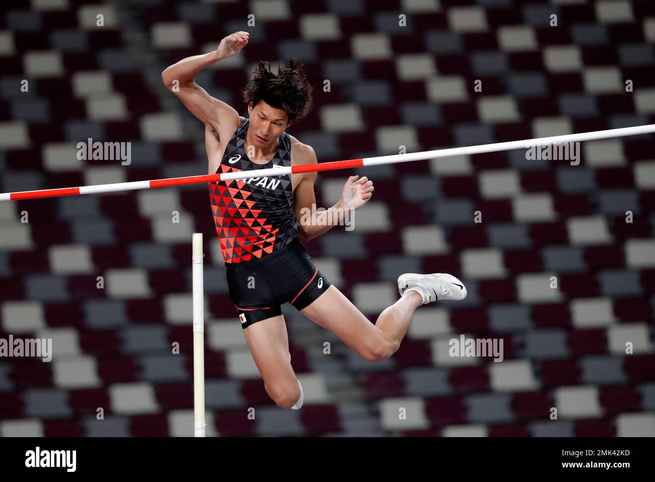 Japan's Masaki Ejima competes in his men's pole vault final during the ...