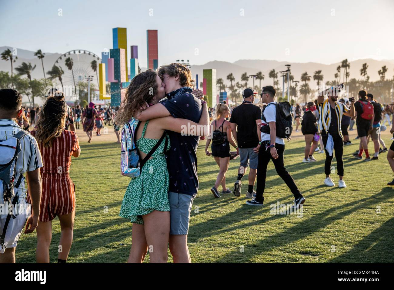 Festival goers attend the Coachella Music & Arts Festival at the Empire ...
