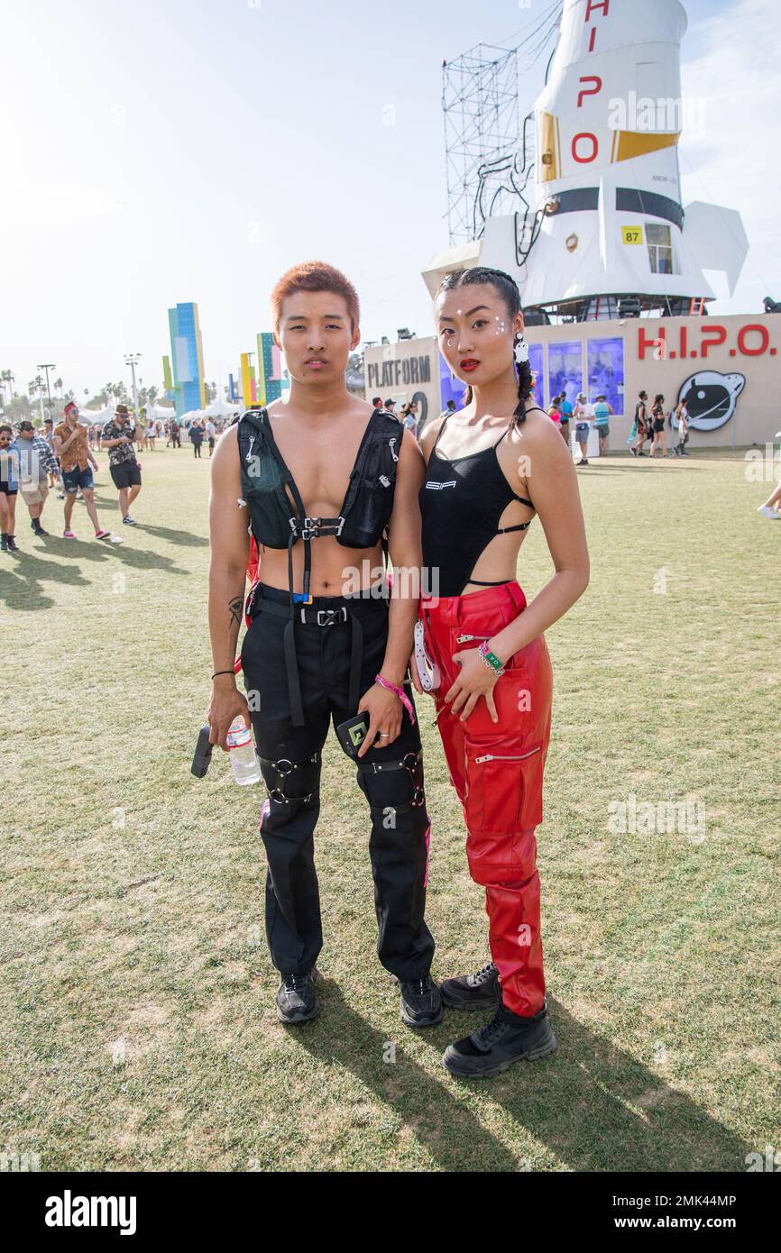 Festival goers attend the Coachella Music & Arts Festival at the Empire ...