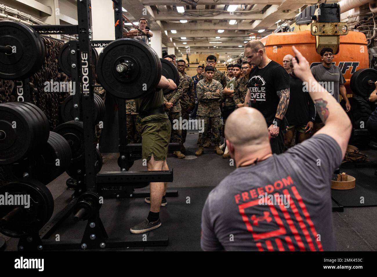 U.S. Navy Chief Hull Maintenance Technician Jacob Dowd, assigned to USS ...