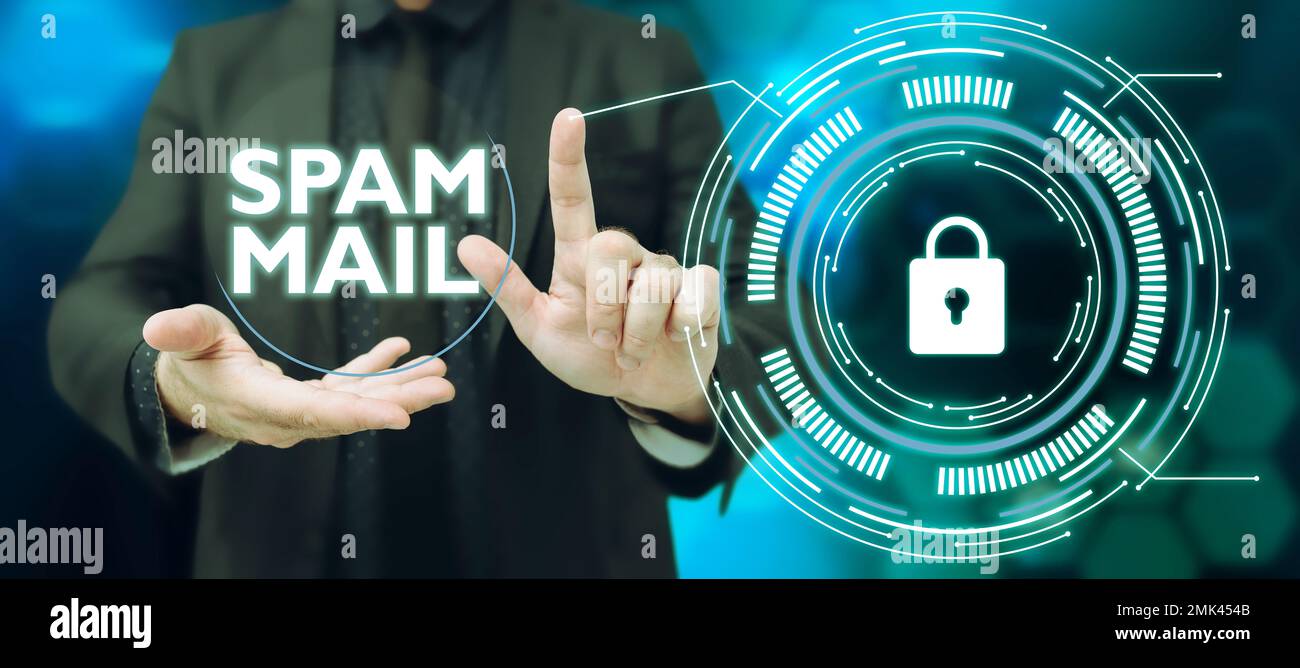 Inspiration showing sign Spam Mail. Internet Concept Intrusive ...