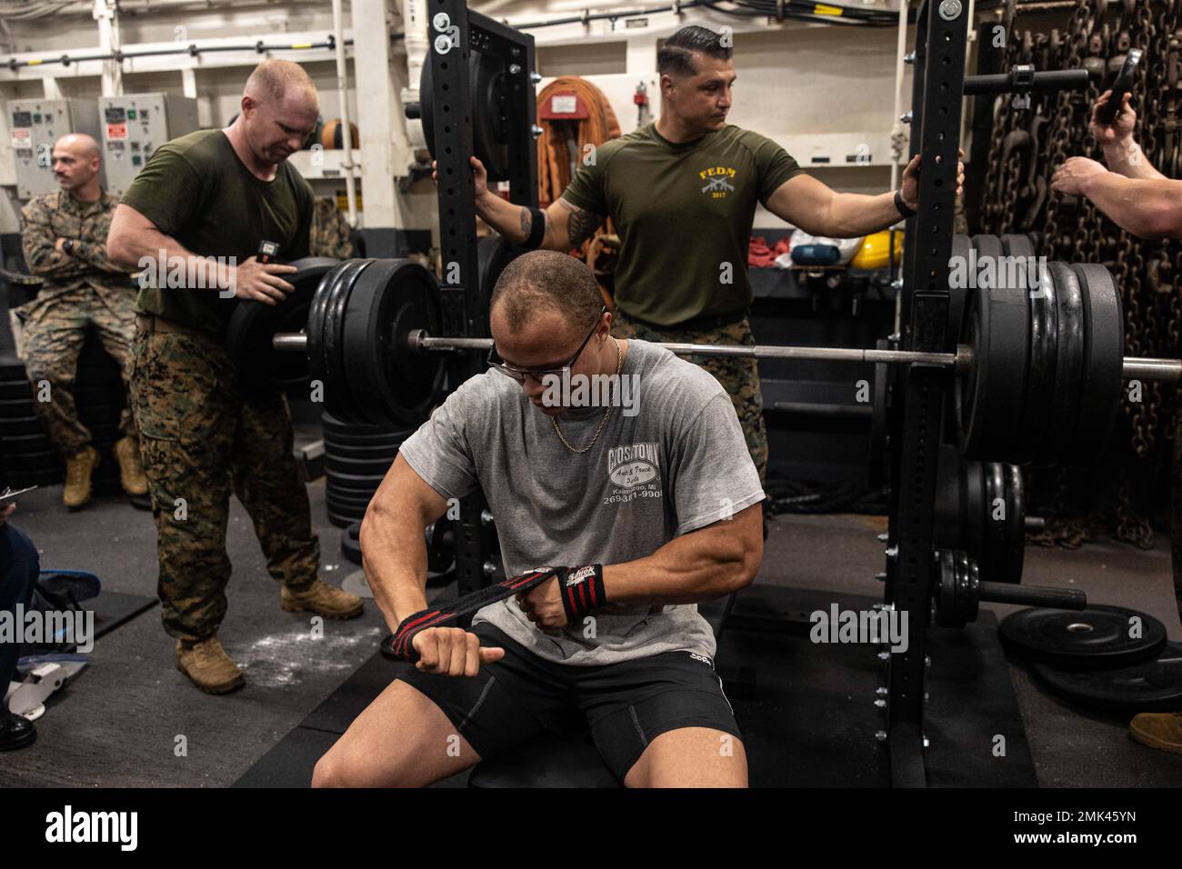 U.S. Marine Corps Lance Cpl. Justin Rigling, a field artillery fire ...