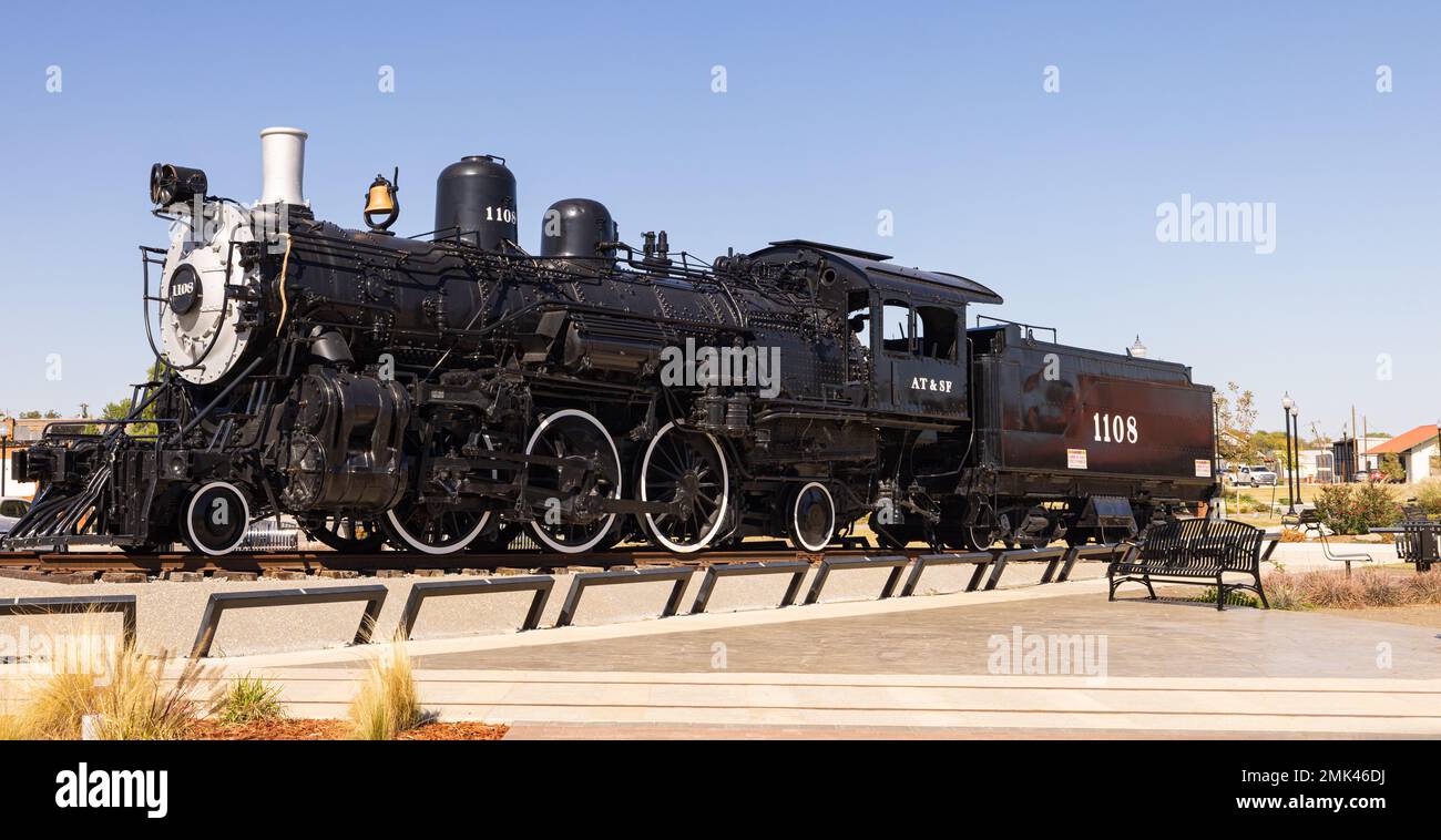 Ardmore, Oklahoma, USA - October 19, 2022: Steam Engine display at the ...