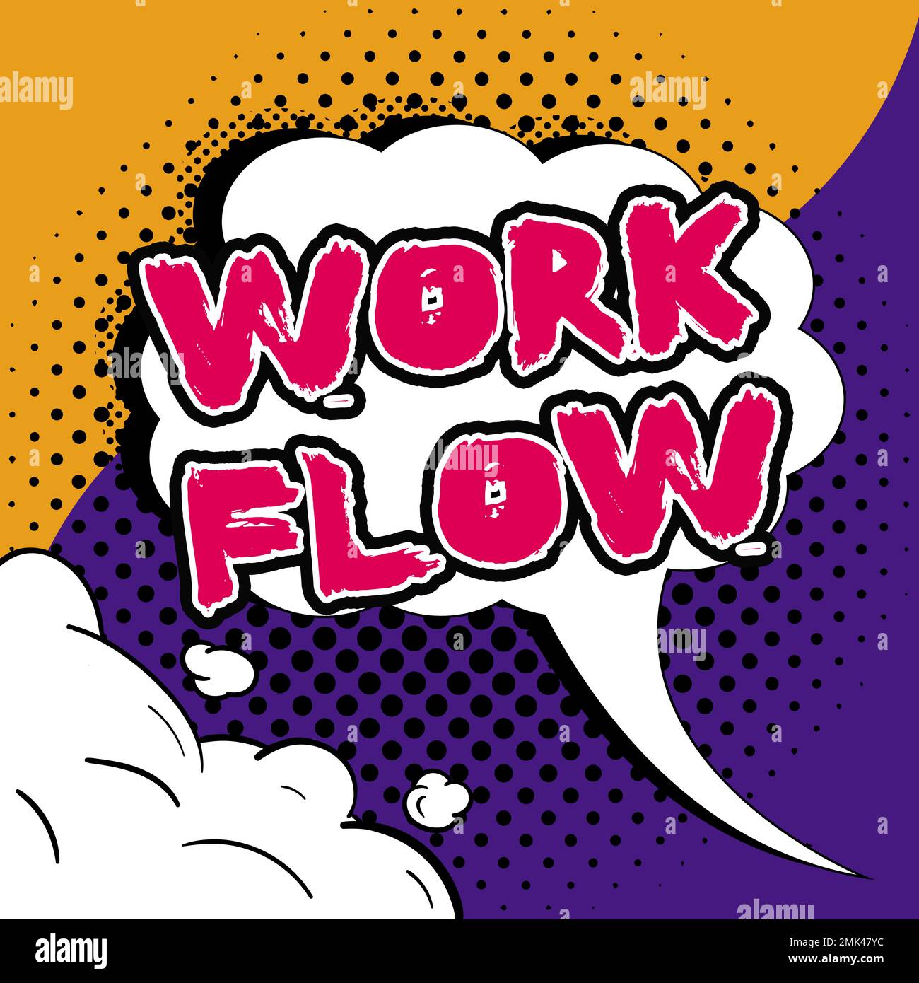 Conceptual display Work Flow. Concept meaning Continuity of a certain ...