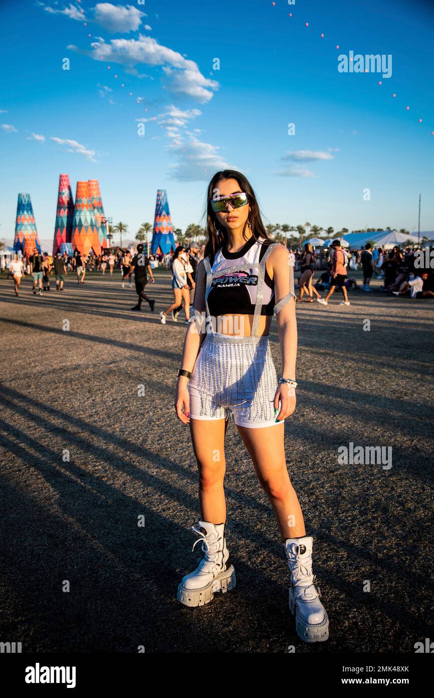 Alina Kassan of Berlin, Germany, attends the Coachella Music & Arts ...