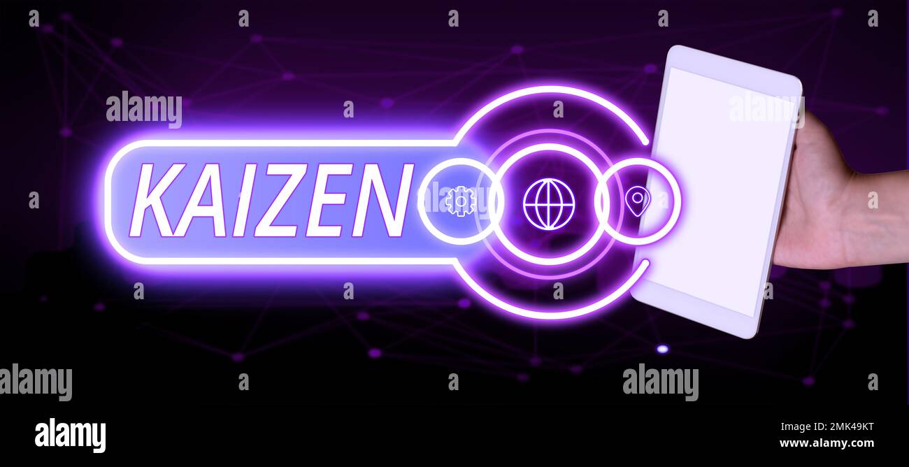 Conceptual display Kaizen. Internet Concept a Japanese business ...