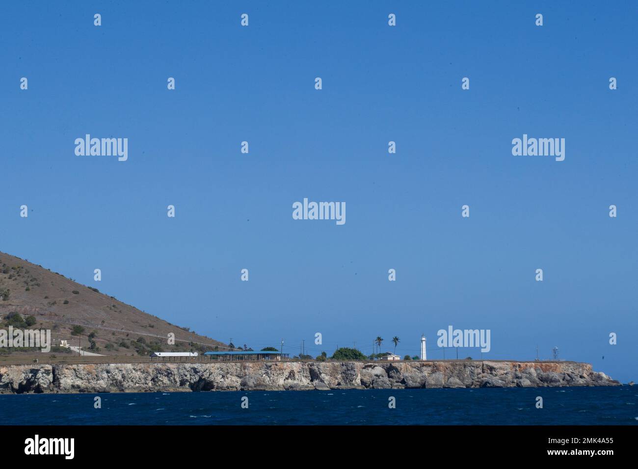 In this photo reviewed by U.S. military officials, the lighthouse ...