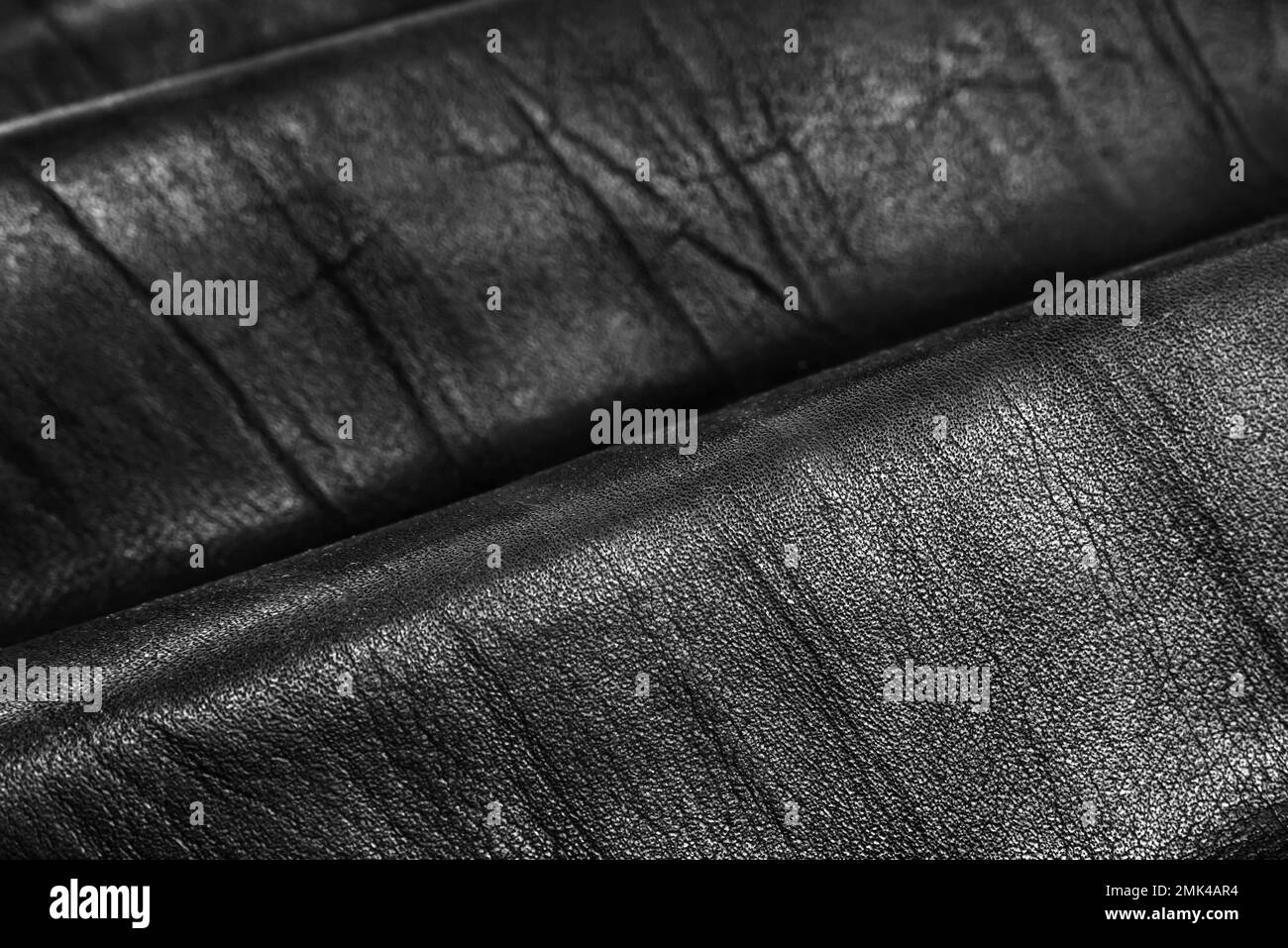 Black leather texture. Abstract background of dark leather with small ...