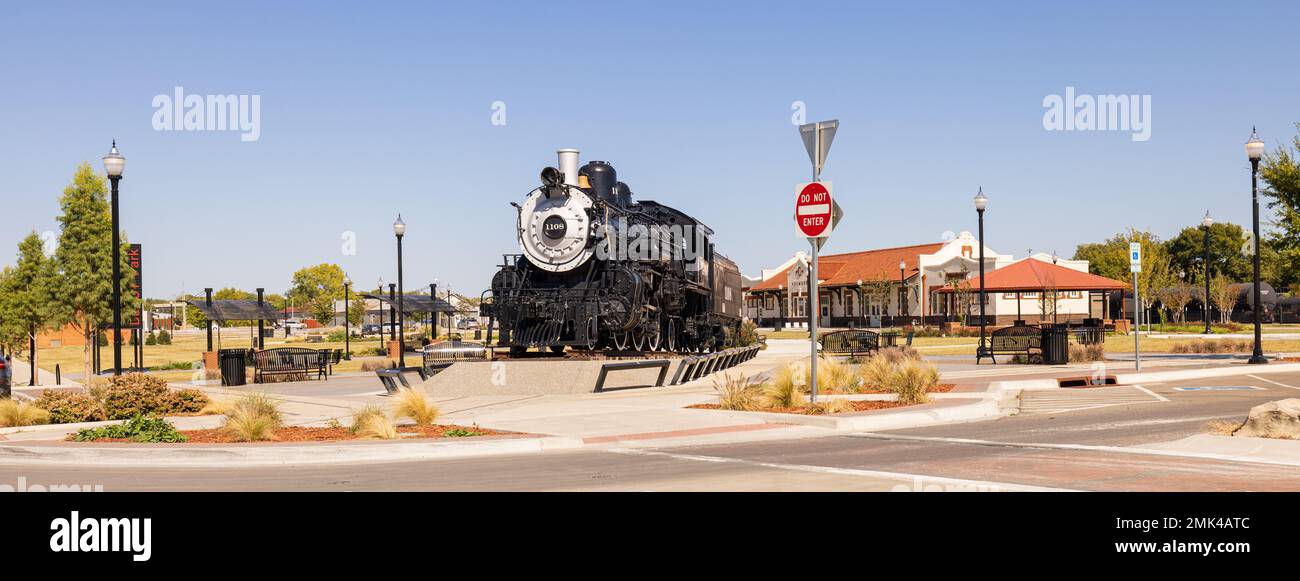 Ardmore, Oklahoma, USA - October 19, 2022: Steam Engine display at the ...