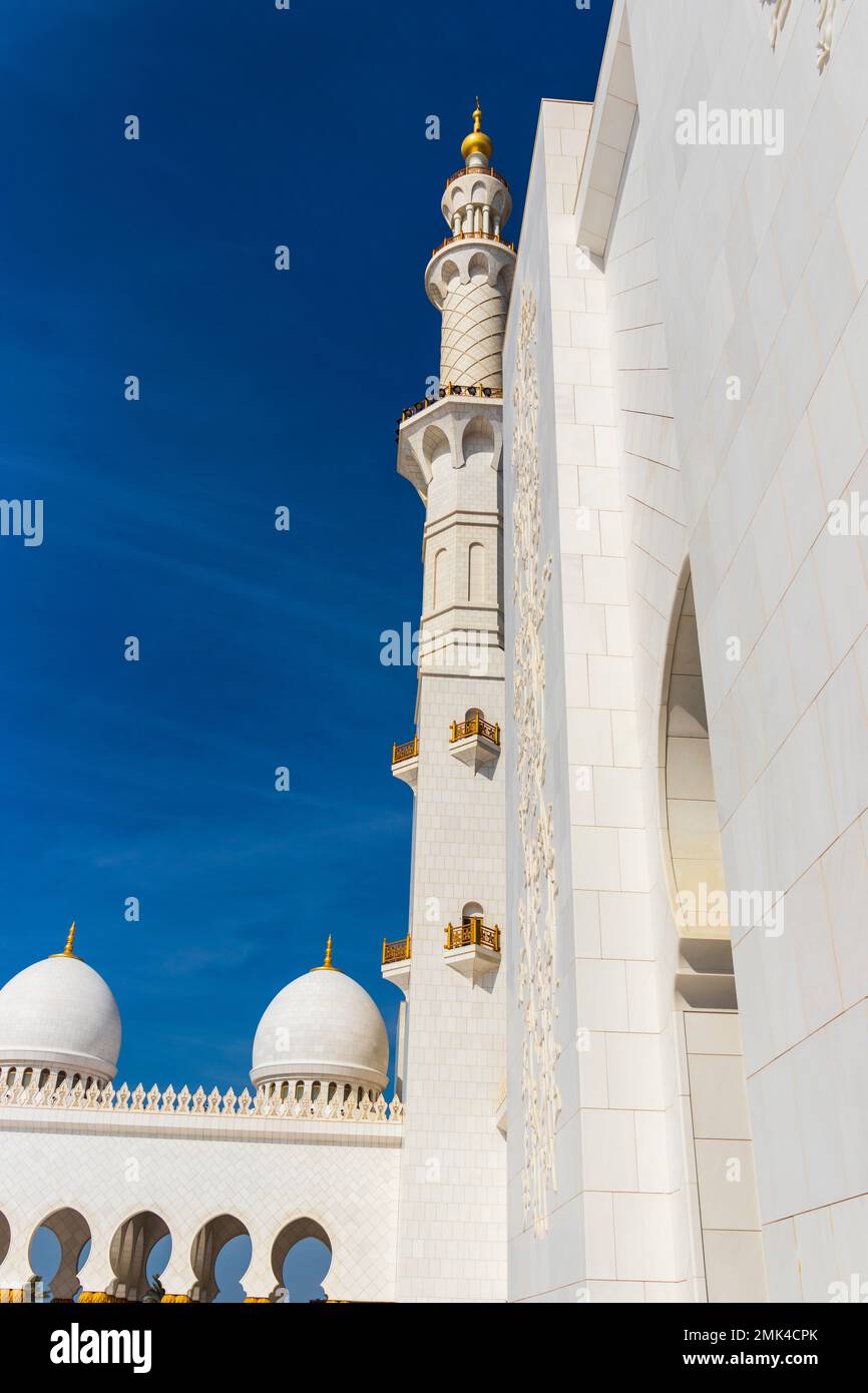 Abu Dhabi, UAE - 11.27.2022 - View of a Sheikh Zayed grand mosque ...