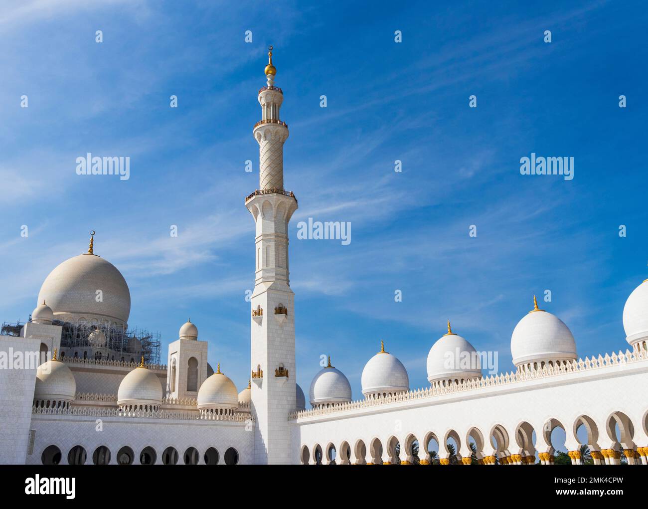 Abu Dhabi, UAE - 11.27.2022 - View of a Sheikh Zayed grand mosque ...