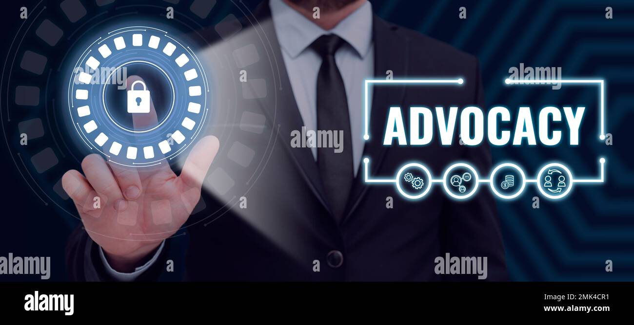 Conceptual display Advocacy. Business idea Profession of legal advocate ...