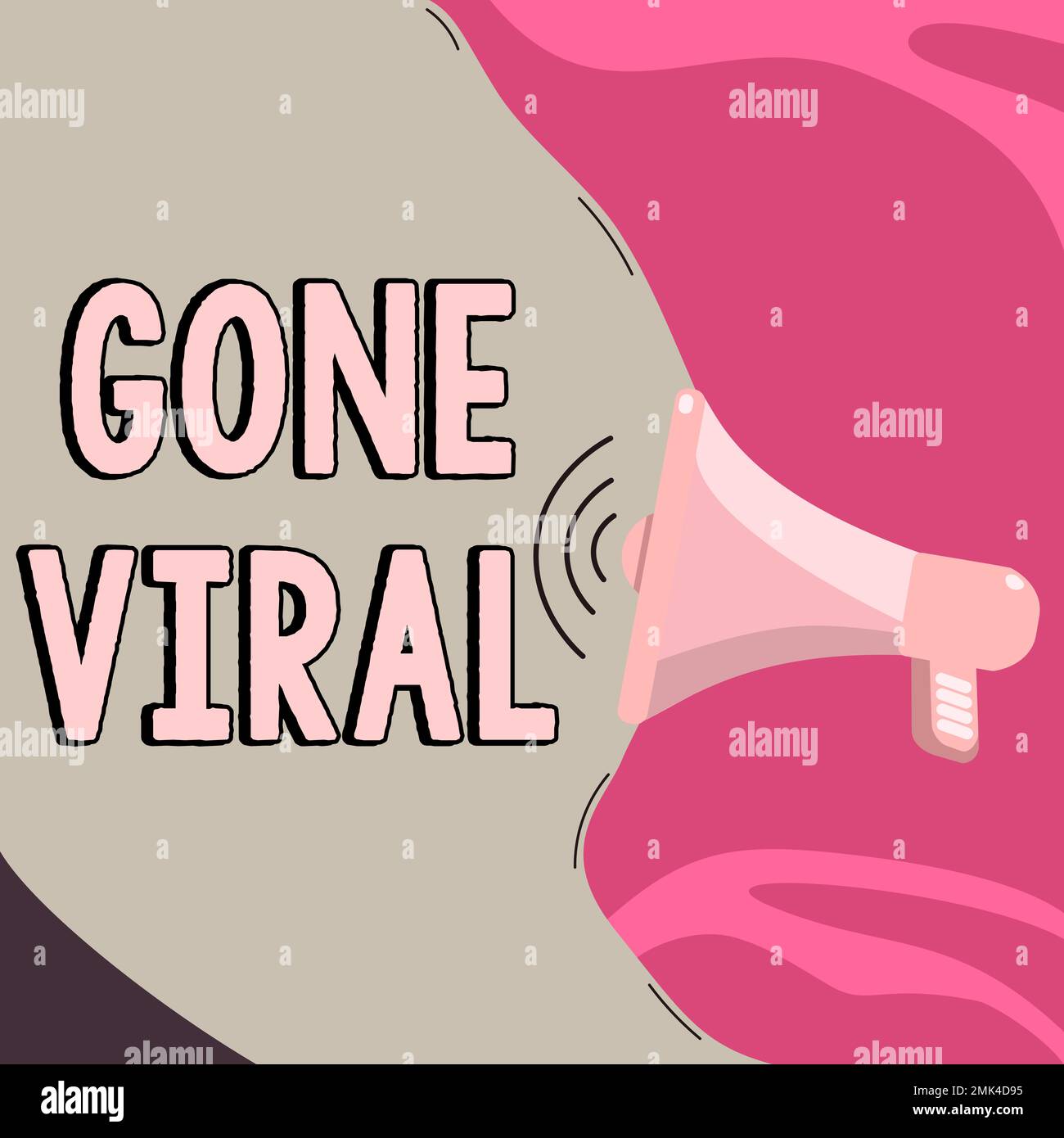 Conceptual display Gone Viral. Conceptual photo link that spreads ...