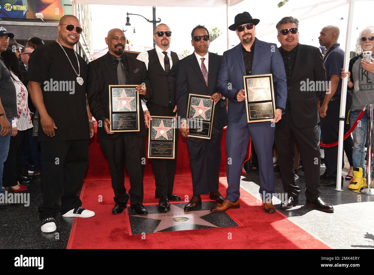 Sen Dog, from second left, DJ Muggs, Eric "Bobo" Correa and B-Real, of ...