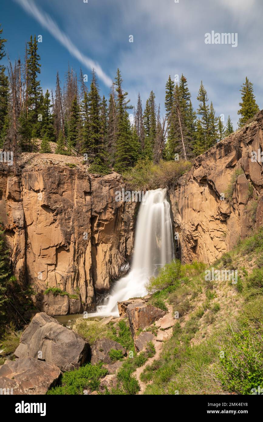 South Clear Creek Falls in Colorado Stock Photo - Alamy