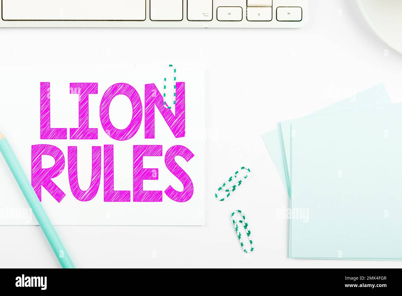 Text showing inspiration Lion Rules. Business approach epitome of ...