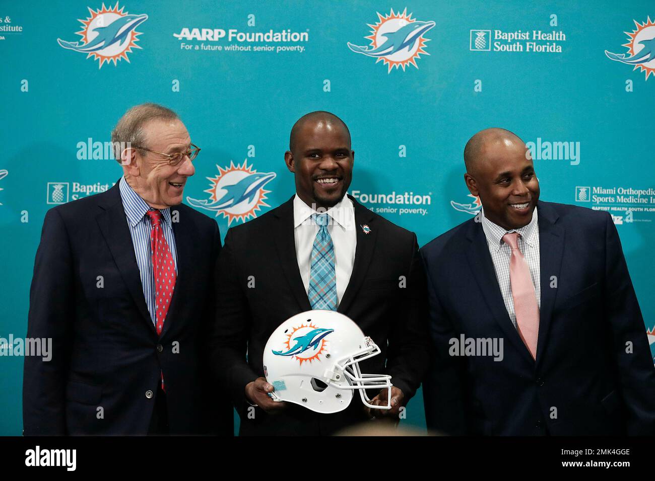 FILE - In this Feb. 4, 2019, file photo, Miami Dolphin's owner Stephen ...
