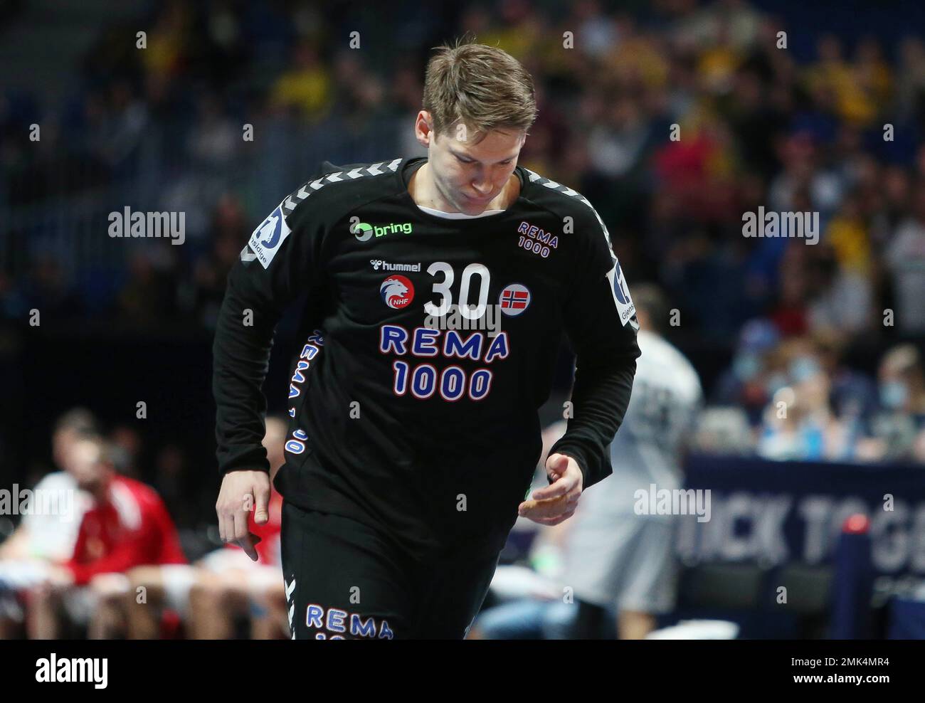 Torbjorn Bergerud of Norway during the IHF Men's World Championship ...