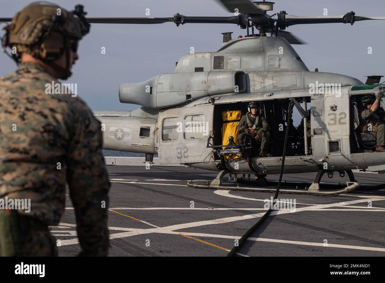 U.S. Marine Corps Sgt. Tanner Arnold, left, an infantry squad leader ...