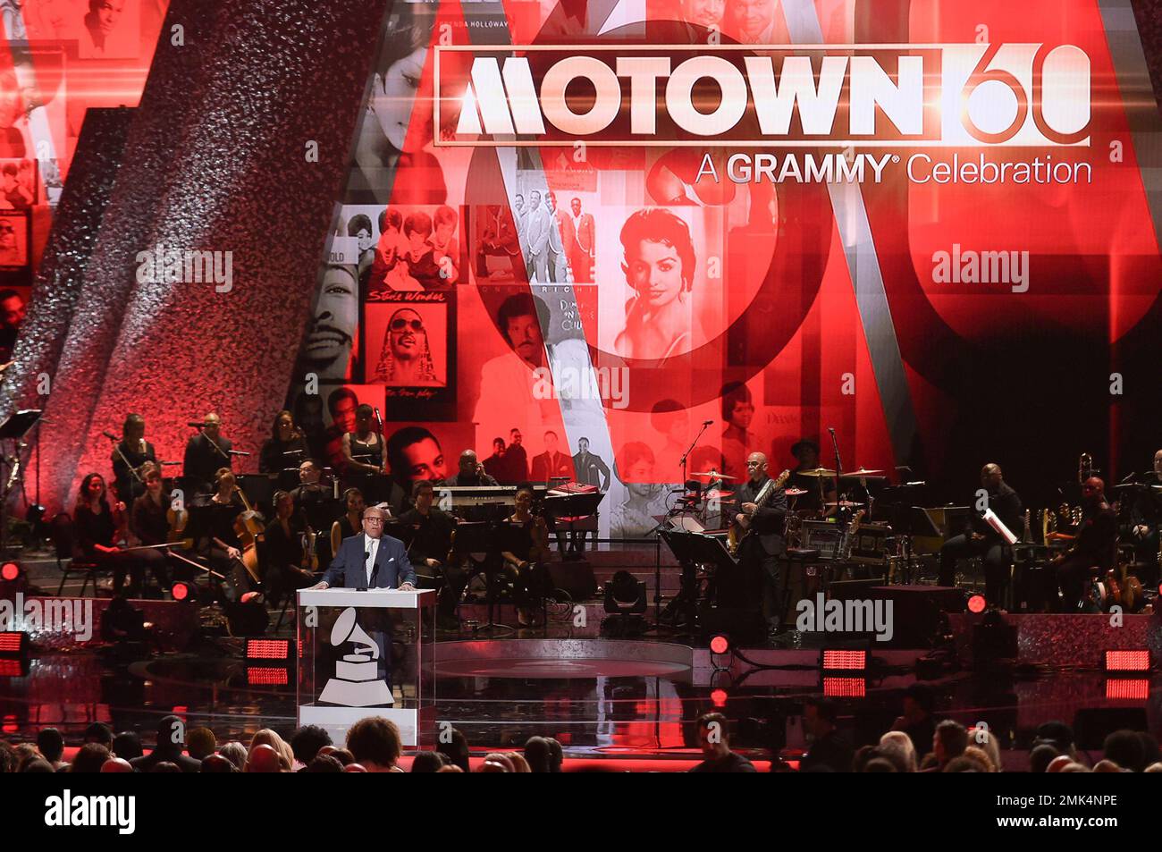 FILE - In this Feb. 12, 2019 file photo, Berry Gordy speaks onstage ...