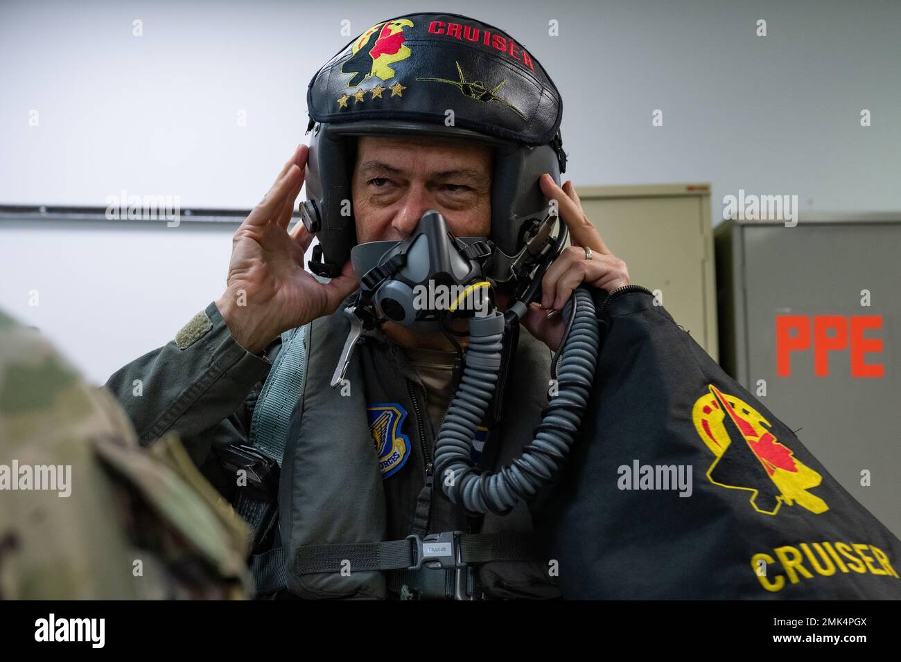 U.S. Air Force Gen. Ken Wilsbach, Pacific Air Forces commander, puts ...