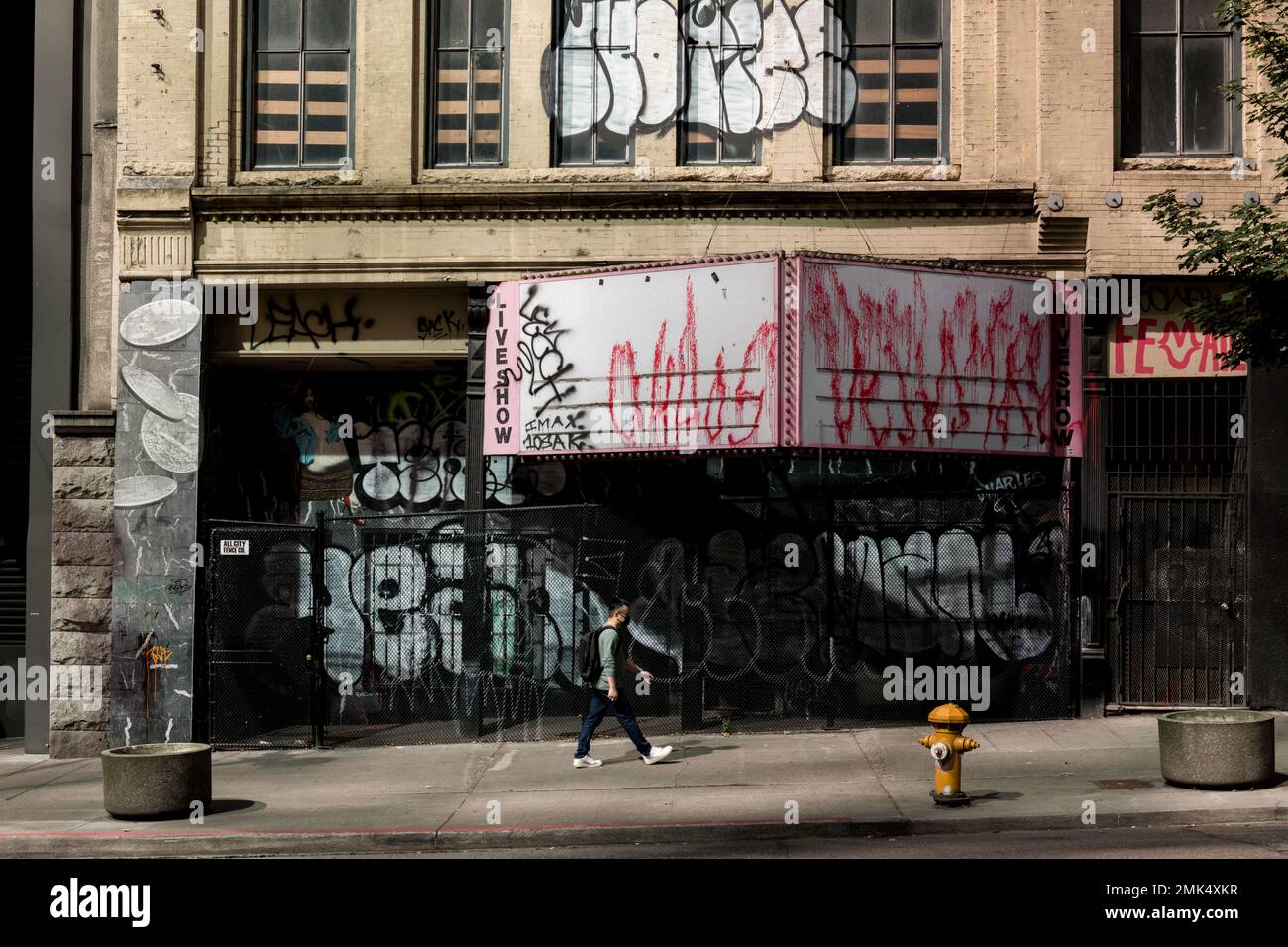 Seattle, USA. 5th Sep, 2022. Late in the day the old Lusty Lady strip ...