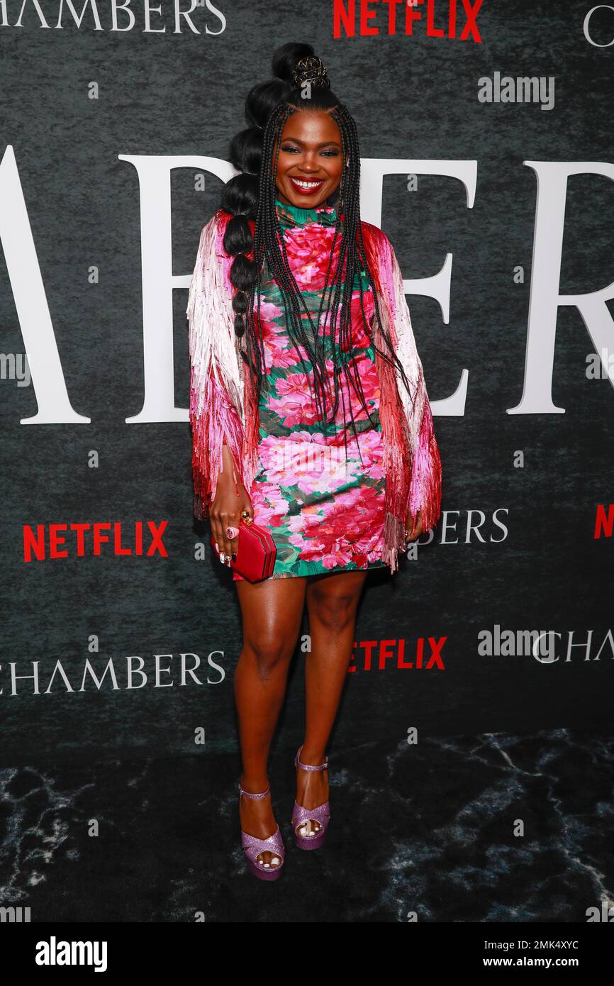 Kyanna Simone Simpson attends the season one premiere of Netflix's ...
