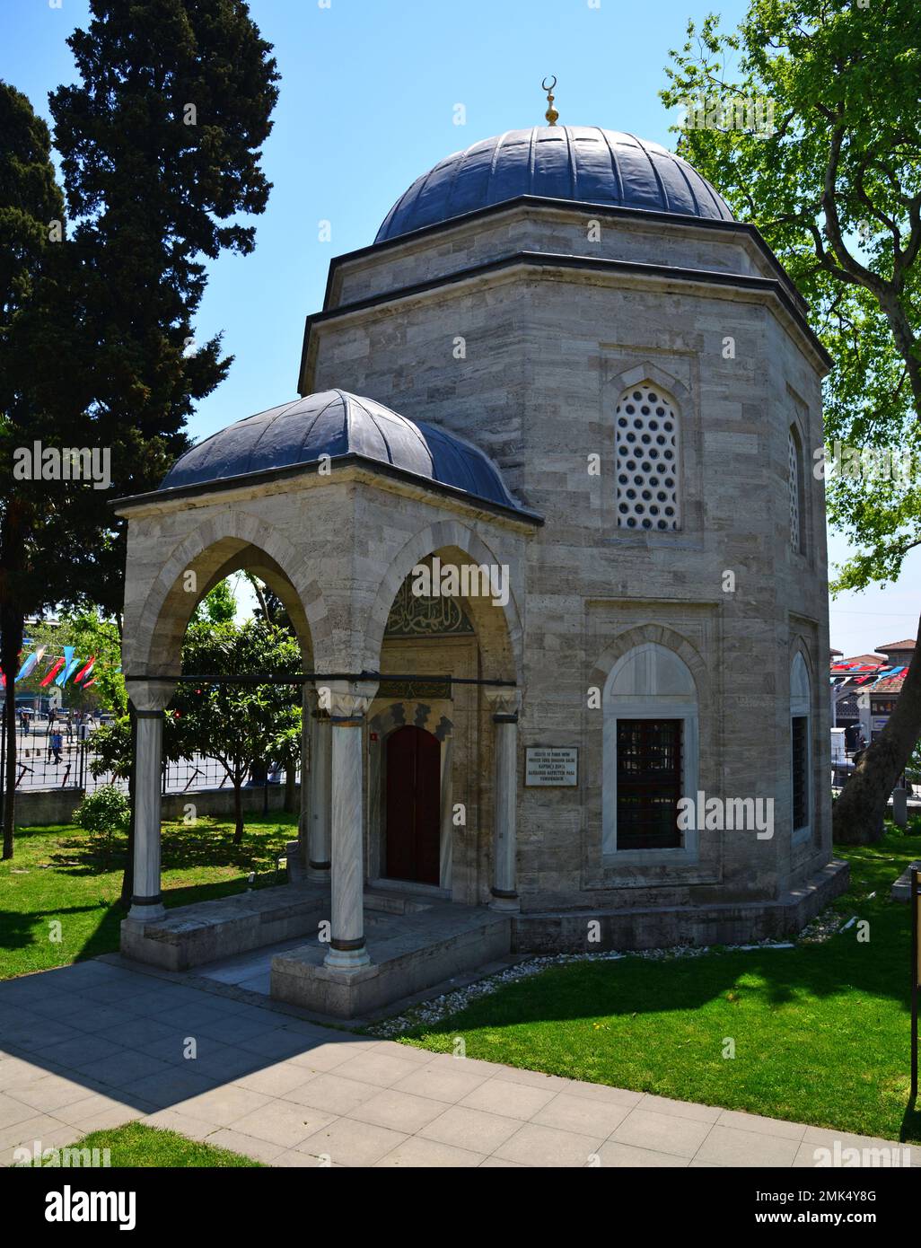 Barbaros Hayreddin Pasha Tomb is located in Besiktas, Turkey. The tomb ...