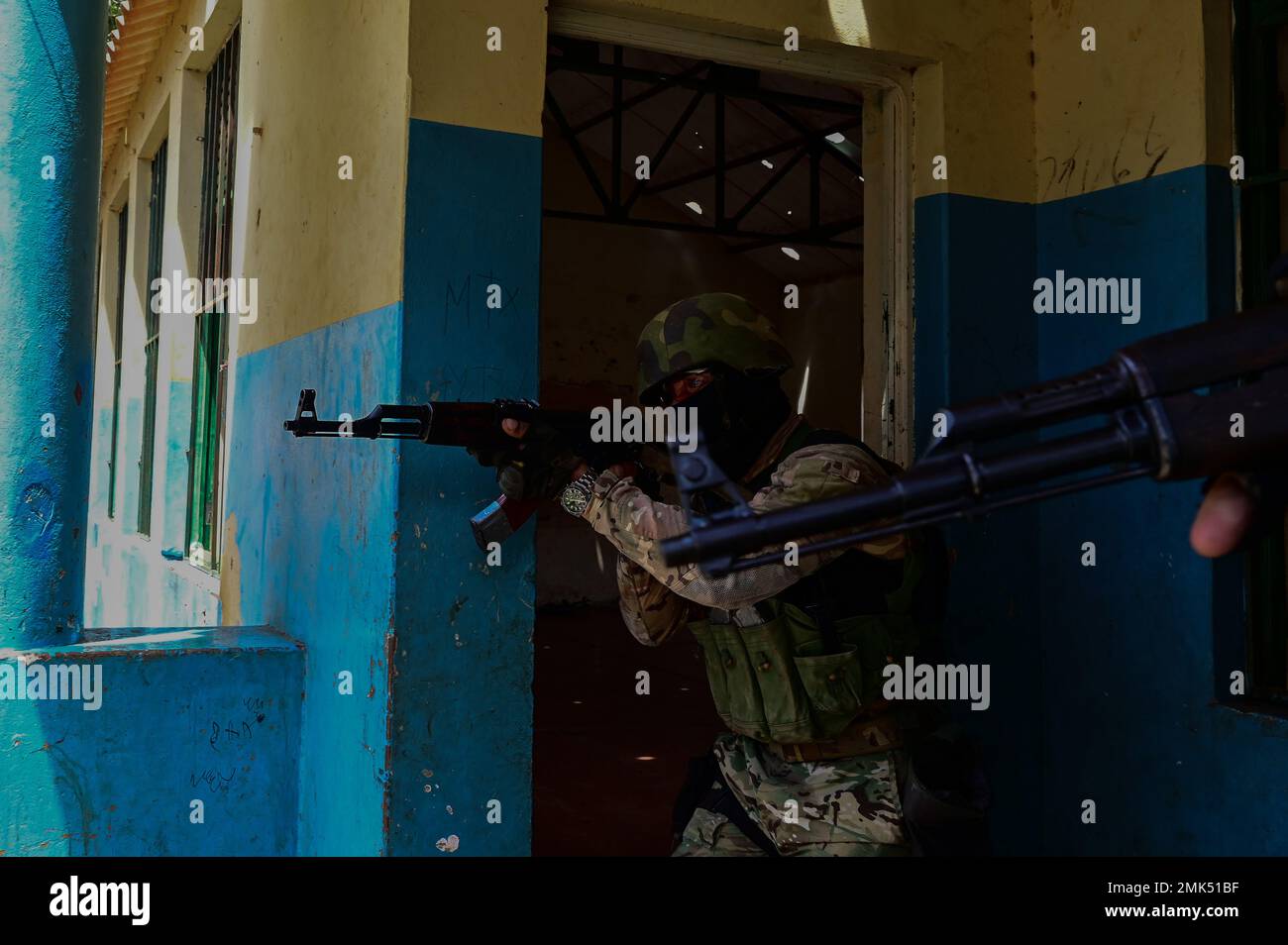 U.S. Army Rangers assigned to the 3rd Special Forces Group teach the ...
