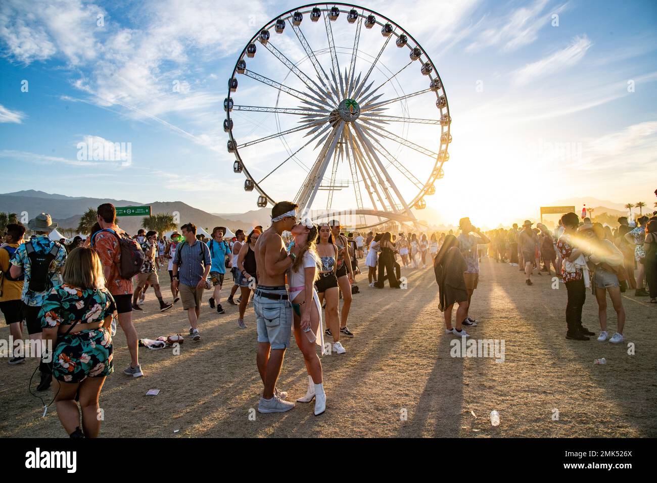 Festival goers attend the Coachella Music & Arts Festival at the Empire ...
