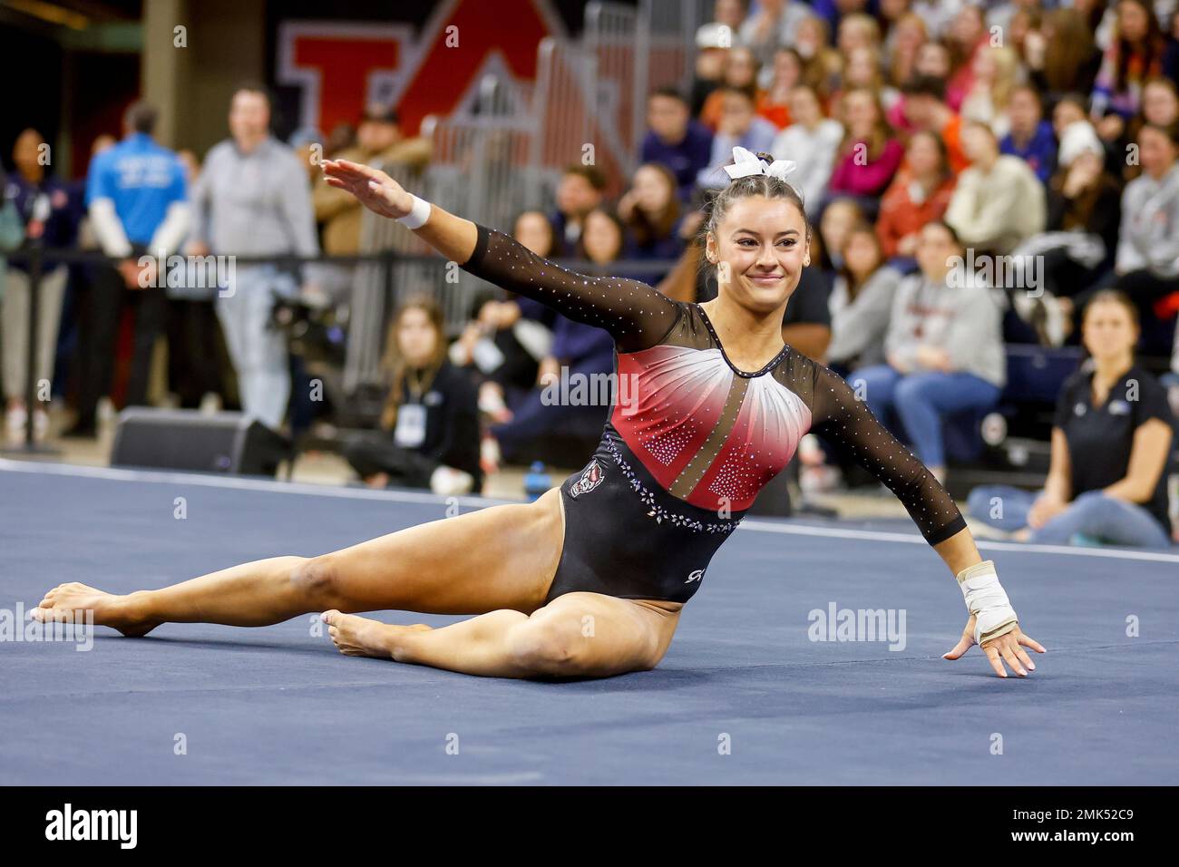 North Carolina State's Emily Shepard competes on the floor during an ...